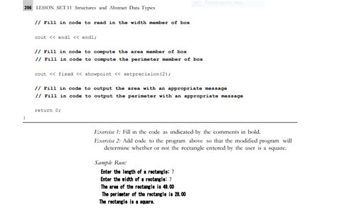 Solved Lesson 11 A Lab 111 Working With Basic Structures