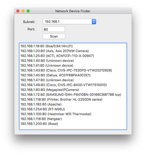 Network Device Finder Find IP Cameras Ben Software Ltd