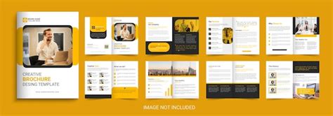 Дизайн шаблона макета брошюры профиля компании корпоративного бизнеса Премиум вектор