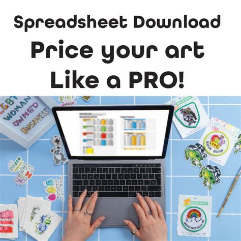 How To Price Your Art Pricing Spreadsheet Scribble Lady