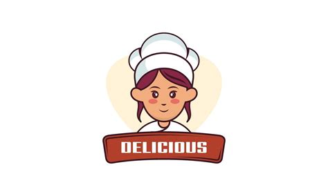 Mascot Character Female Cheff Logo Collection 48083768 Vector Art At