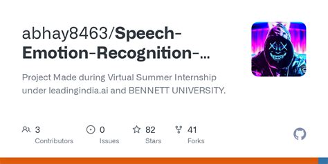 GitHub Abhay8463 Speech Emotion Recognition Using ML And DL Project