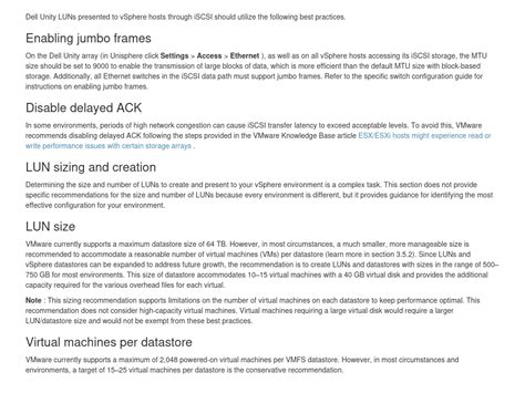 Iscsi Luns Dell Unity Vmware Vsphere Best Practices Dell Iscsi Luns Dell Unity Vmware Vsphere Best Practices Dell