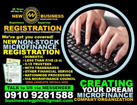 Sec Microfinance Registration Pasig
