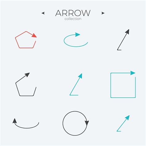 Premium Vector Line Arrow Icon Set Line Icons Collection Modern Vector Symbols