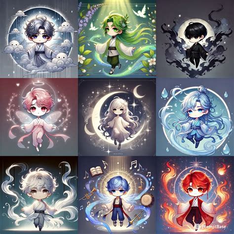 Elemental Character Chibi Art Dall·e Prompt Promptbase