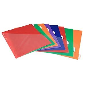 Amazon Com Binder Dividers With Front Pocket Binder Index Dividers 8 Tab Set Pack Of 3 Sets