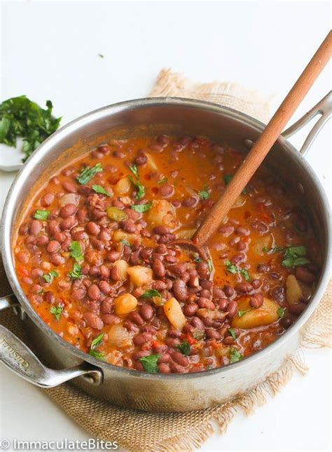 Puerto Rican Style Beans Recipe Mexican Food Recipes Recipes Bean