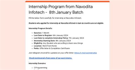 Parul Saxena On Linkedin Internship Program From Navodita Infotech 1st January Batch