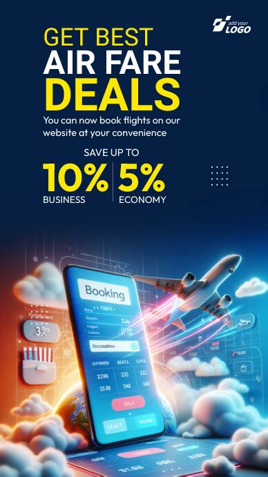 Air Ticket Booking Offer Instagram Story Template Postermywall