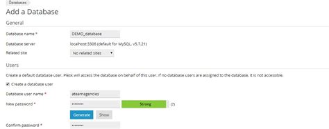 Manage Databases Within The Plesk Webhosting Panel Knowledgebase Hostingwalay Subs Of