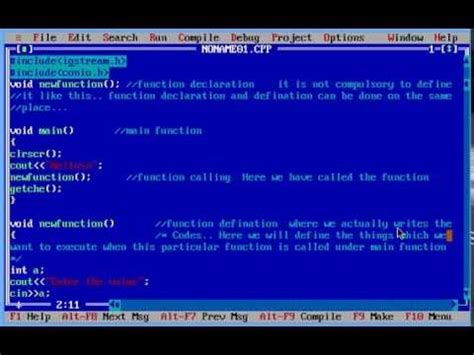 C C Programming For Beginners In Turbo C Tutorial 8 User Defined