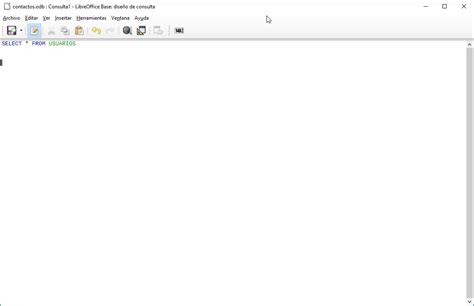 Comprender Una Instrucción Sql En Libreoffice Base Ii Aplicaciones