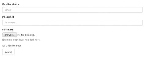 Bootstrap Bootstrap Form Elemanları