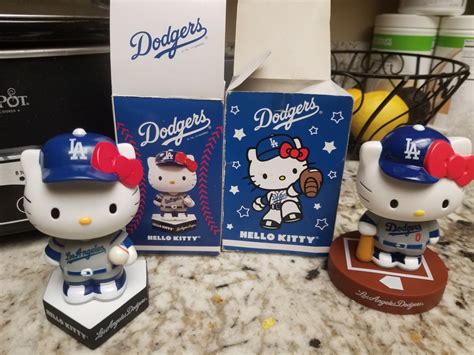 Hello Kitty Dodgers Bobble Head