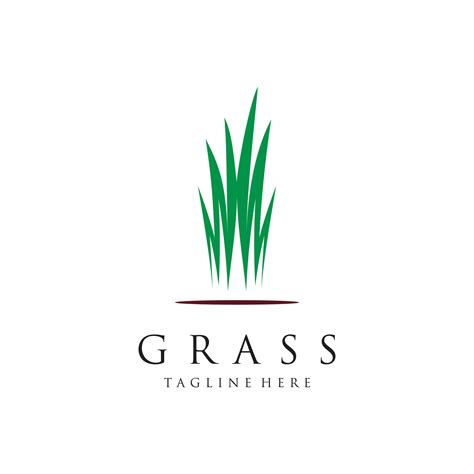 Grass Logo Design Template Vector Illustration With Creative Idea 35462569 Vector Art At Vecteezy