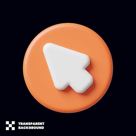 Premium Psd Cursor Arrow Pointer Icon In 3d Render