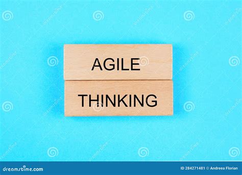 Words Agile Thinking On Wooden Blocks Stock Image Image Of Concept Flexibility 284271481