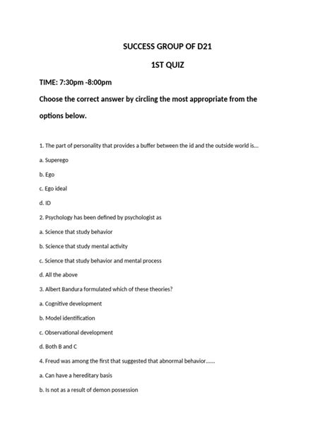 Behavioral Science 1 Pdf