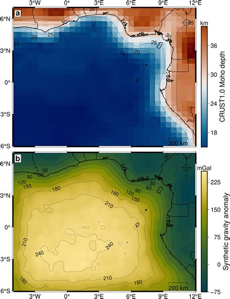 A Moho Depth Of A Discretized Model Derived From Crust10 This Map Download Scientific