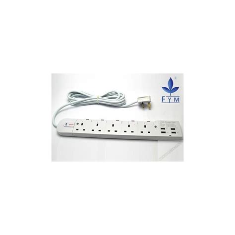 FYM Extension Socket 13Ax5 4USB