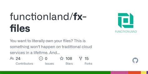 GitHub Functionland Fx Files You Want To Literally Own Your Files This Is Something Won T