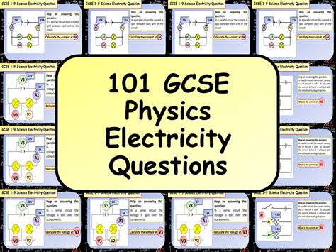KS GCSE Physics Science Electricity Questions Teaching Resources