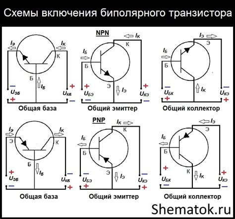 Биполярный транзистор типы схемы включения режимы работы