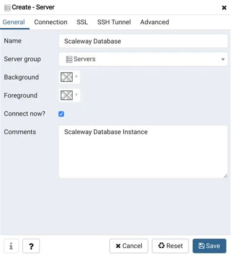 Manage Postgresql Database Instances With Pgadmin 4 Scaleway Documentation