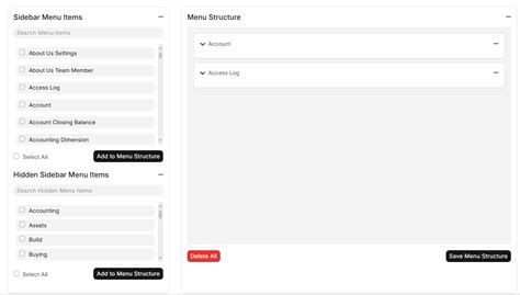 Sidebar Menu Frappe Erpnext 15 Customize Erpnext Frappe Forum