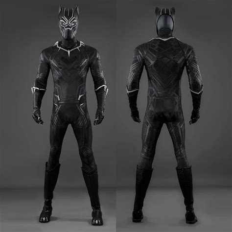 Black Panther Classic Suit Cosplay Costume Tchalla Top Level In 2025