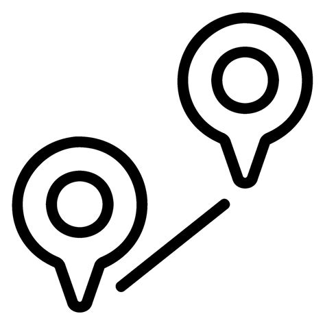 Distance Line Icon 28229484 Vector Art At Vecteezy