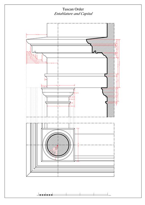 Tuscan Column Entablature