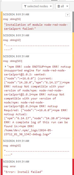 Npm Error Cant Install Any Nodes Node Red Optoforums