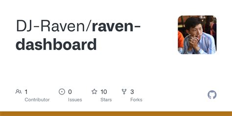 Github Dj Ravenraven Dashboard