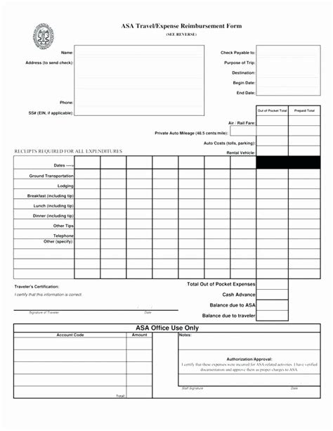 Per Diem Template