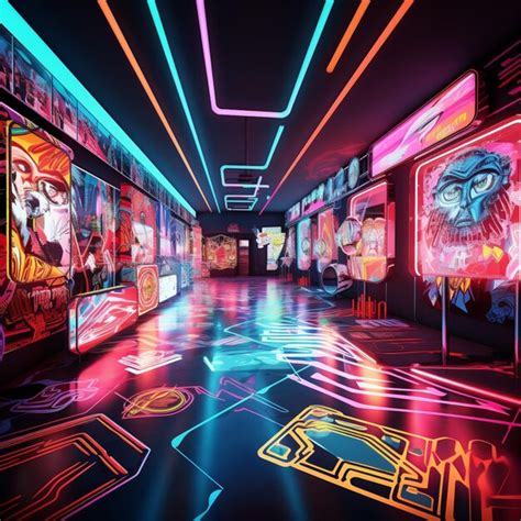 premium ai image dynamic displays of neons vibrant energy