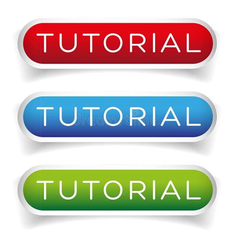 Video Tutorial Button Stock Illustration Illustration Of Help 121939747