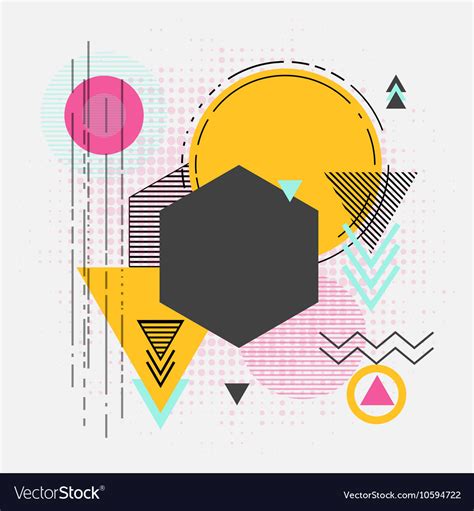 Abstract Retro Geometric Background Royalty Free Vector