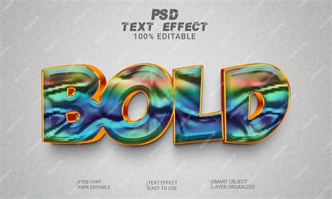 Premium Psd 3d Text Effect Full Editable Text Style Psd File