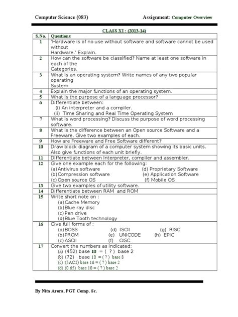 Assignment Computer Fundamentals