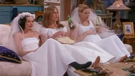 Friends Cast In Wedding Dresses When Friends Share The Vow