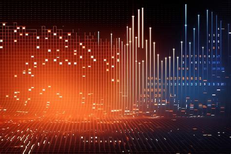 Abstract Digital Data Visualization Premium Ai Generated Image