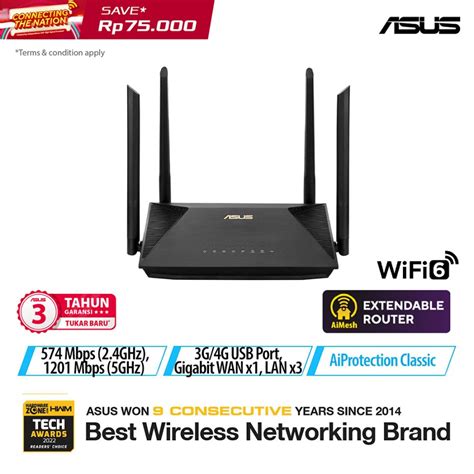 Jual Asus Rt Ax U Ax Wireless Dual Band Wifi Router Extender Aimesh Rt Ax Shopee Indonesia