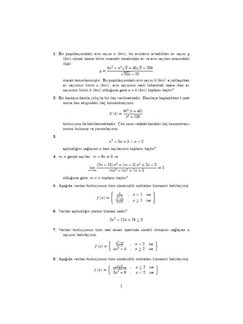 Limit And Cont Examples Pdf