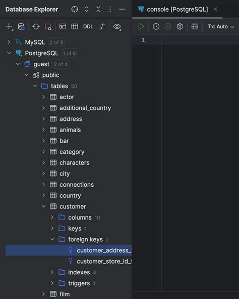 Foreign Keys Datagrip Documentation