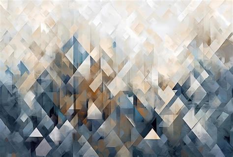 Premium Ai Image Abstract Geometric Triangle Pattern
