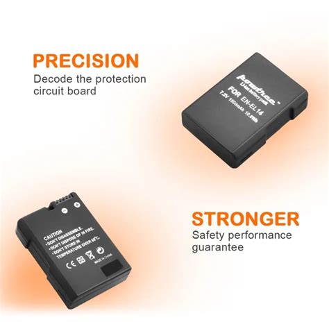 리튬 이온 카메라 배터리 Led Usb 충전기 니콘 D3100 D3200 D3300 충전식 배터리 1500mah En