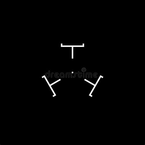 Cyberpunk Style Element Futuristic Triangle Cyber Aim Stock Vector Illustration Of User Line