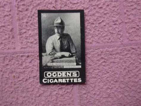 ogdens tabs issue series d 36 gen r s s baden powell vg eur 5 69